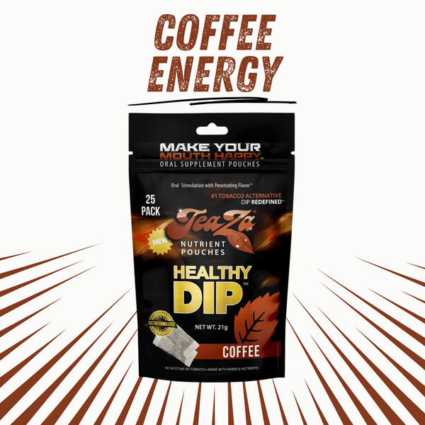 Nicotine Free Alternative - TeaZa® Energy Pouches - Coffee - Teaza Energy