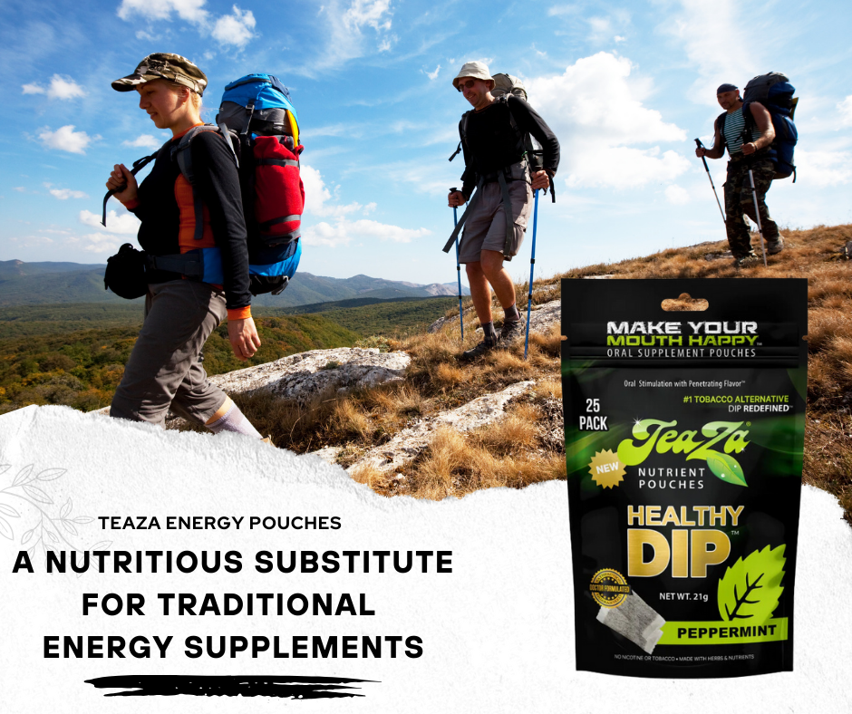 Nicotine Free Alternative - TeaZa® Energy Pouches - Peppermint - Teaza ...