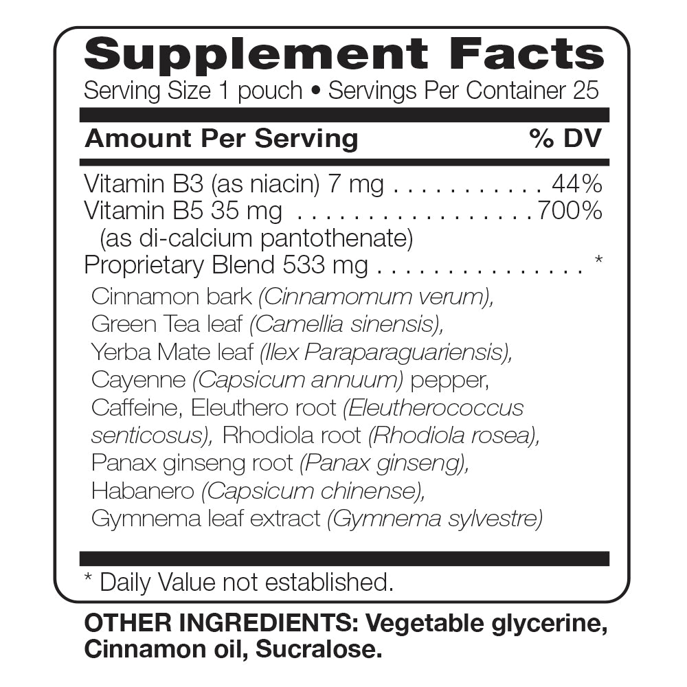 Spicy Cinnamon 25 Count - Teaza Energy