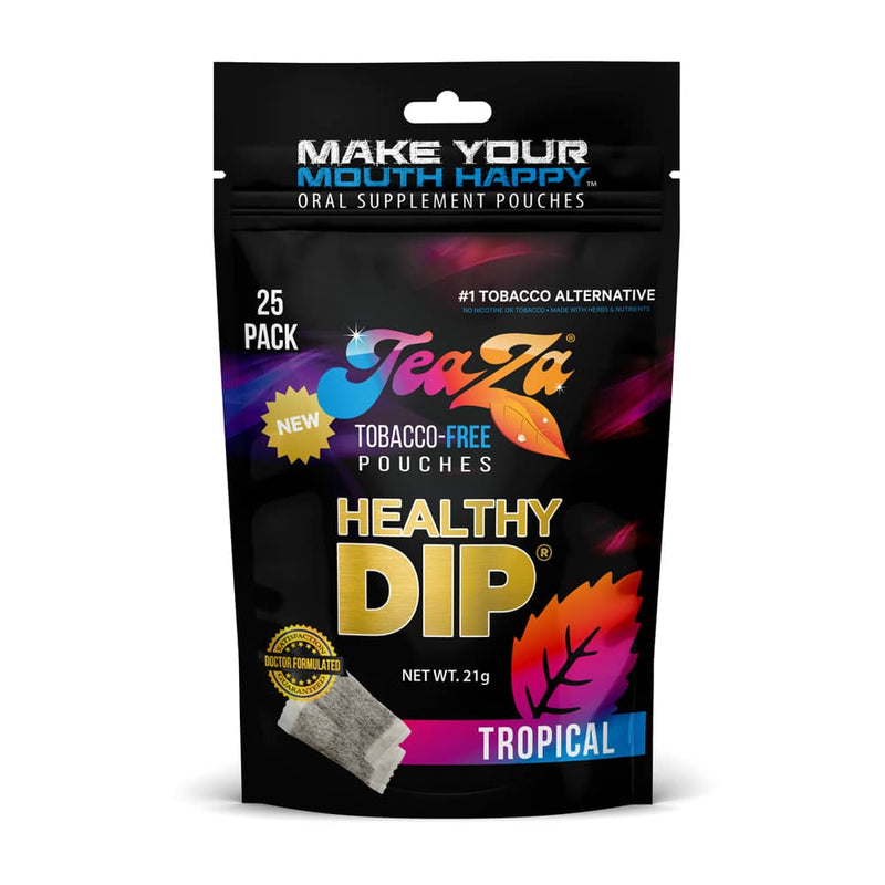 Tropical Flavored Tobacco-Free Pouches - Teaza Energy